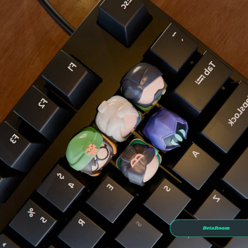 Valorant Agent Artisan Keycap, Valorant Keycap, Unique Cartoon ...