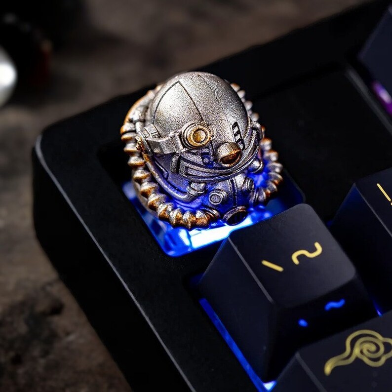 Fallout T60 Power Armour Helmet Artisan Keycap, Handmade Custom Resin ...
