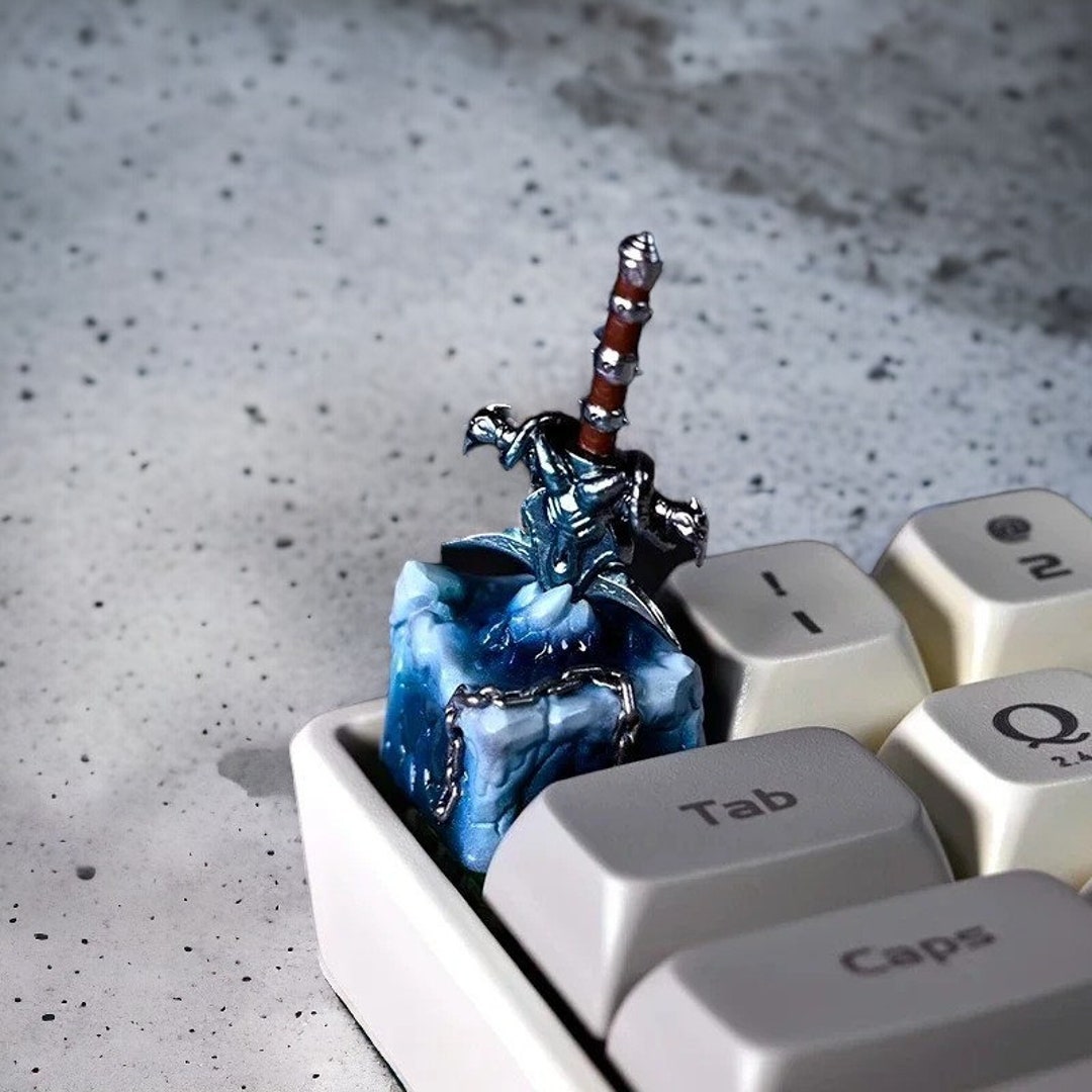WOW Frostmourne Sword Artisan Keycap, Keycaps de resina personalizados ...
