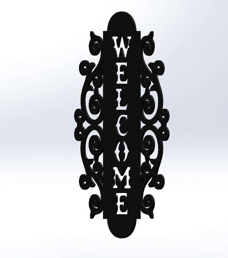 Welcome Sign DXF File for Laser Cut | CNC Plasma | Digital Download ...
