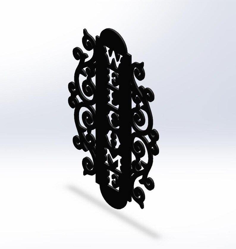 Welcome Sign DXF File for Laser Cut | CNC Plasma | Digital Download ...