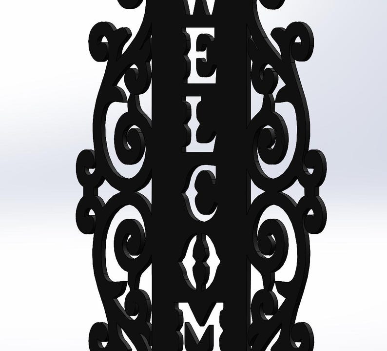 Welcome Sign DXF File for Laser Cut | CNC Plasma | Digital Download ...