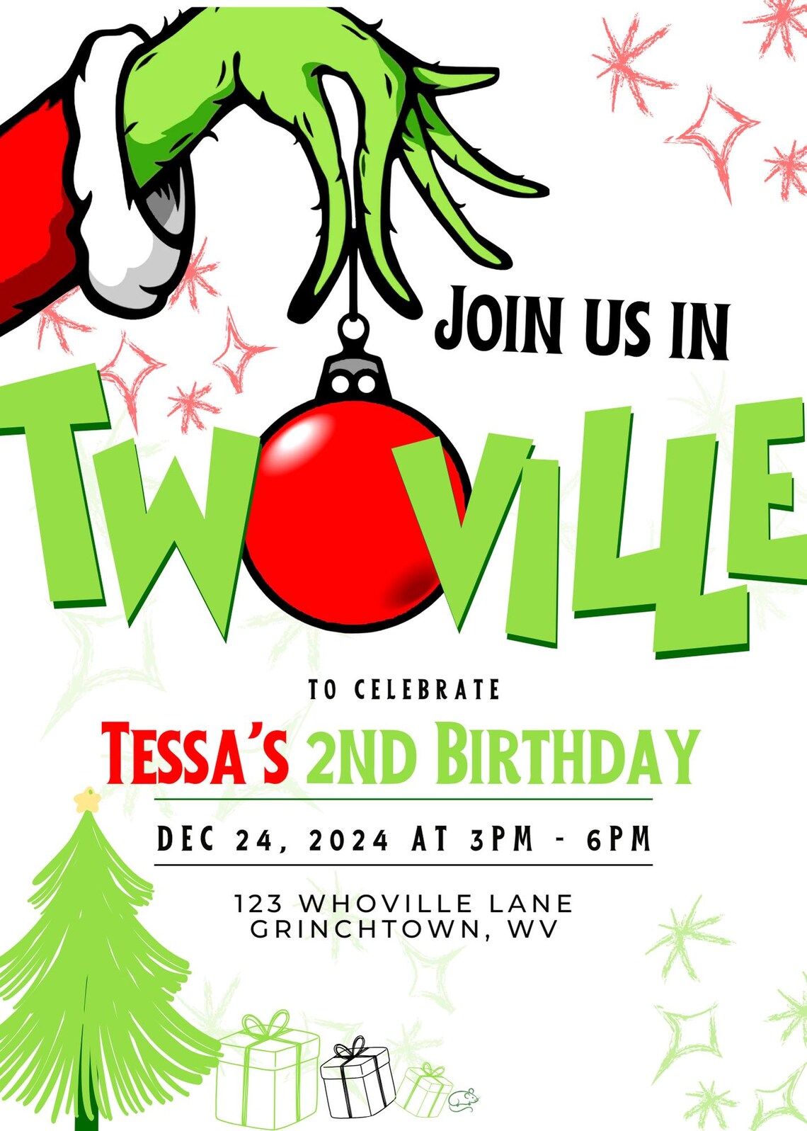 Twoville- Birthday Invitation - Etsy