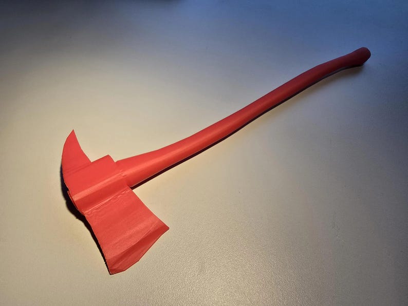 3D Printed Halligan Tool & Axe Combo - Firefighter Replica - PLA, 46cm ...