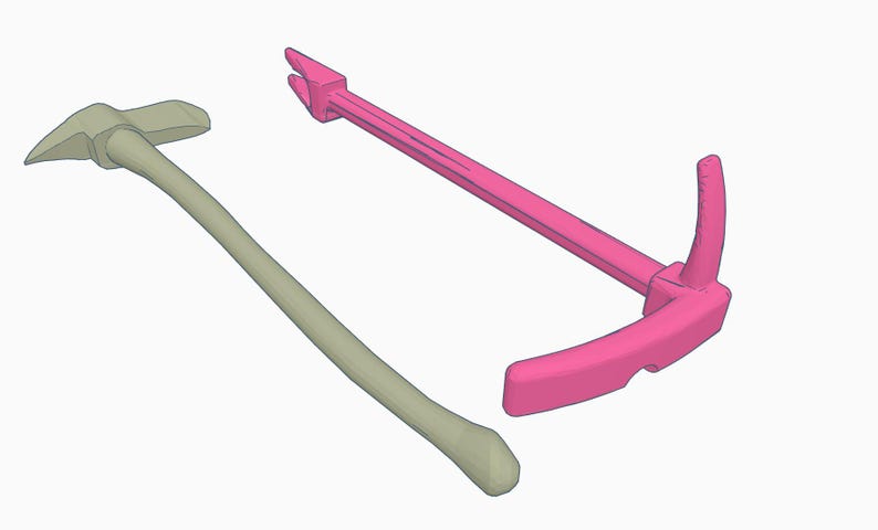 3D Printed Halligan Tool & Axe Combo - Firefighter Replica - PLA, 46cm ...