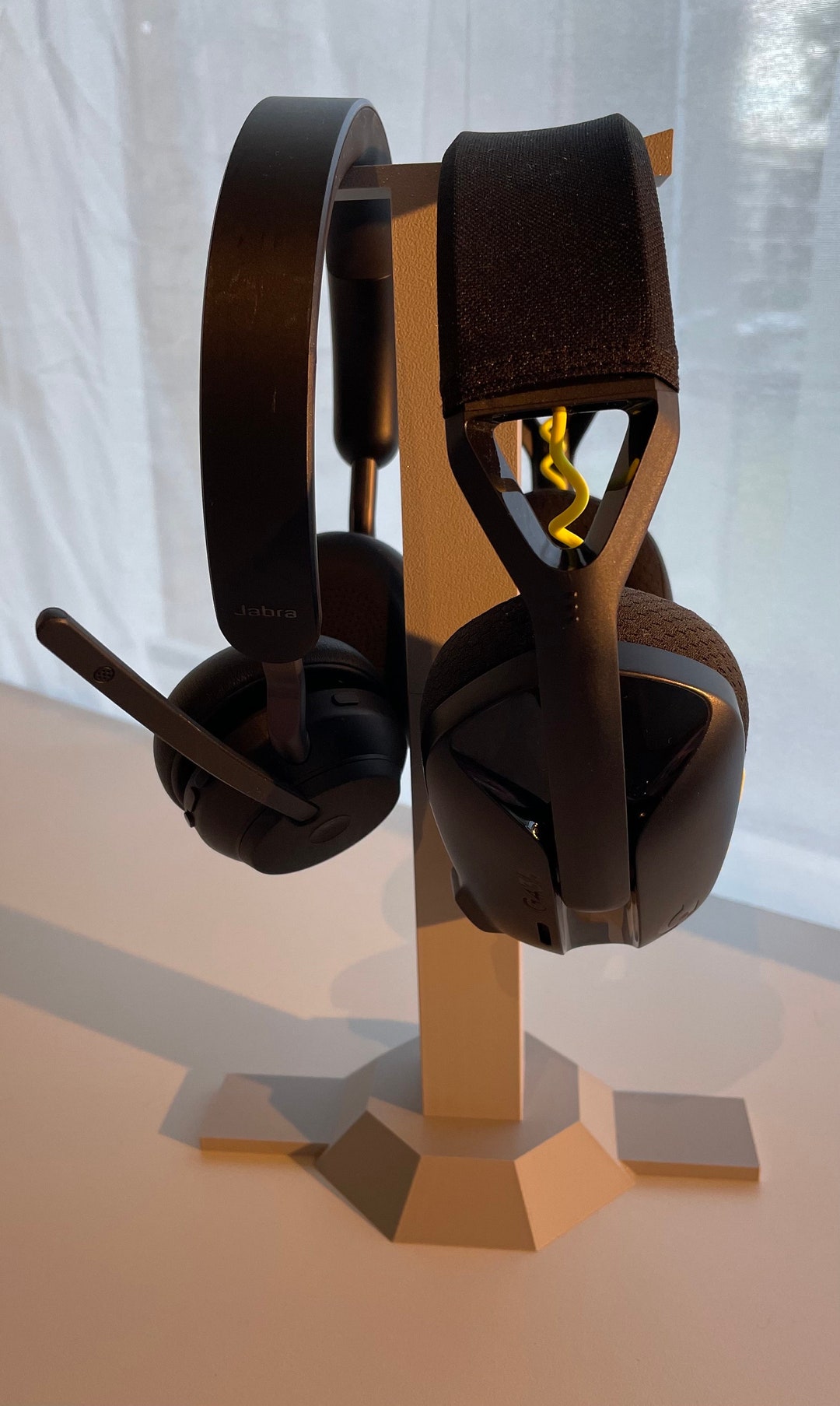 Dual Headphone Stand - Perfect for Work and Gaming Headsets - Etsy