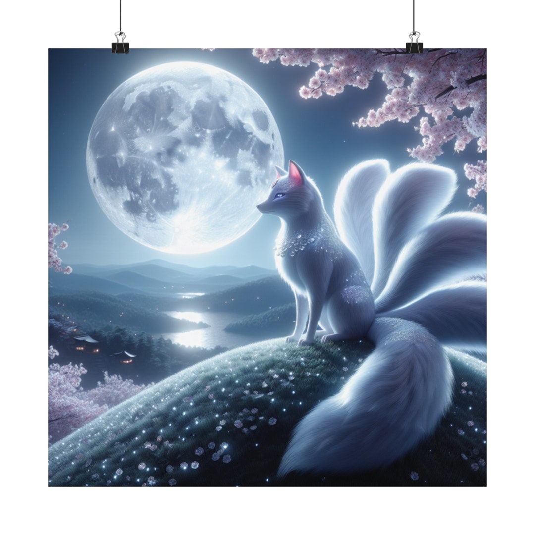 Moonlights Glow Horizontal Matte Posters, Colorful Abstract Poster ...