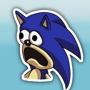 funny sonic face