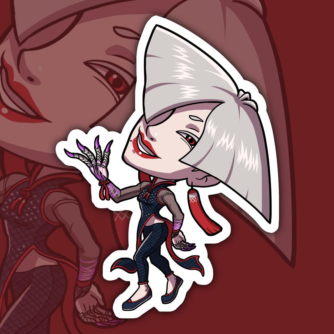 SF6 AKI Sticker Street Fighter Chibi - Etsy