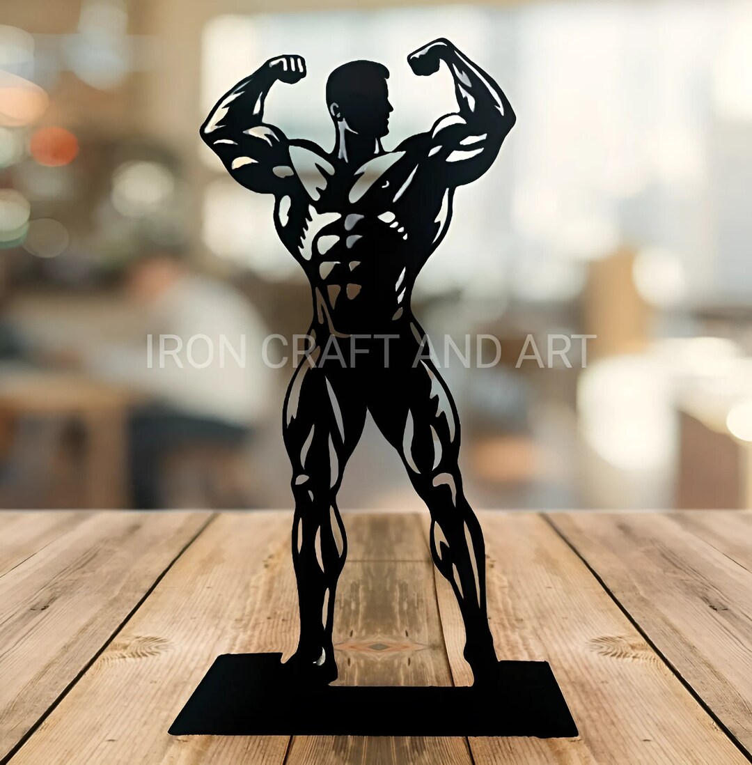 Metal Sculpture “bodybuilder” - Etsy