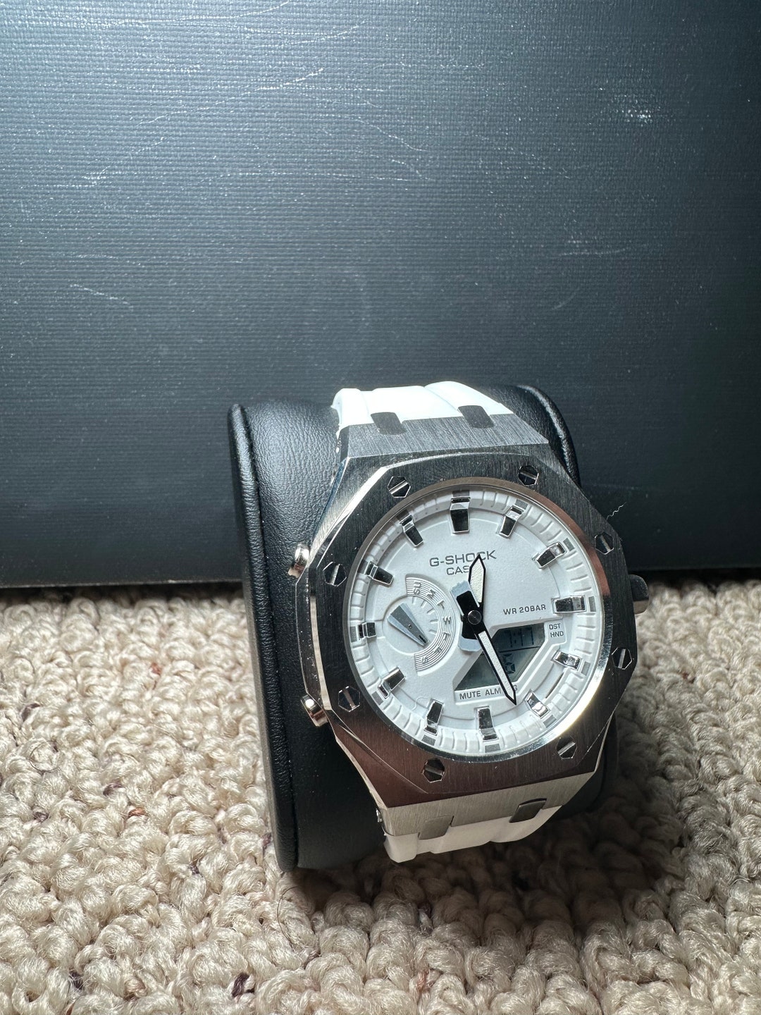 G-shock Royal Oak White Strap Mod, With Original Strap & Box - Etsy