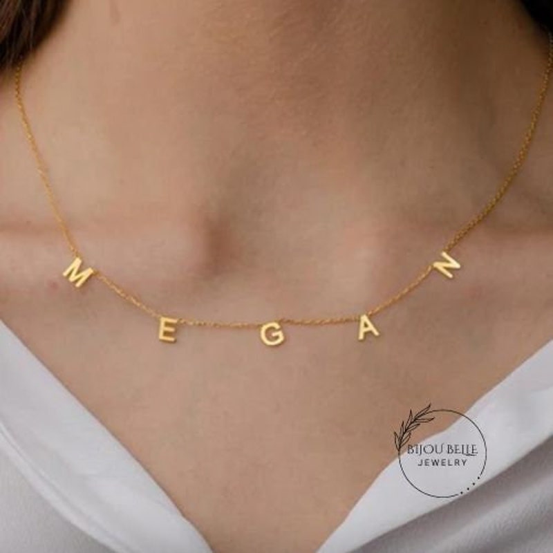Letters Necklaces for Women - Etsy