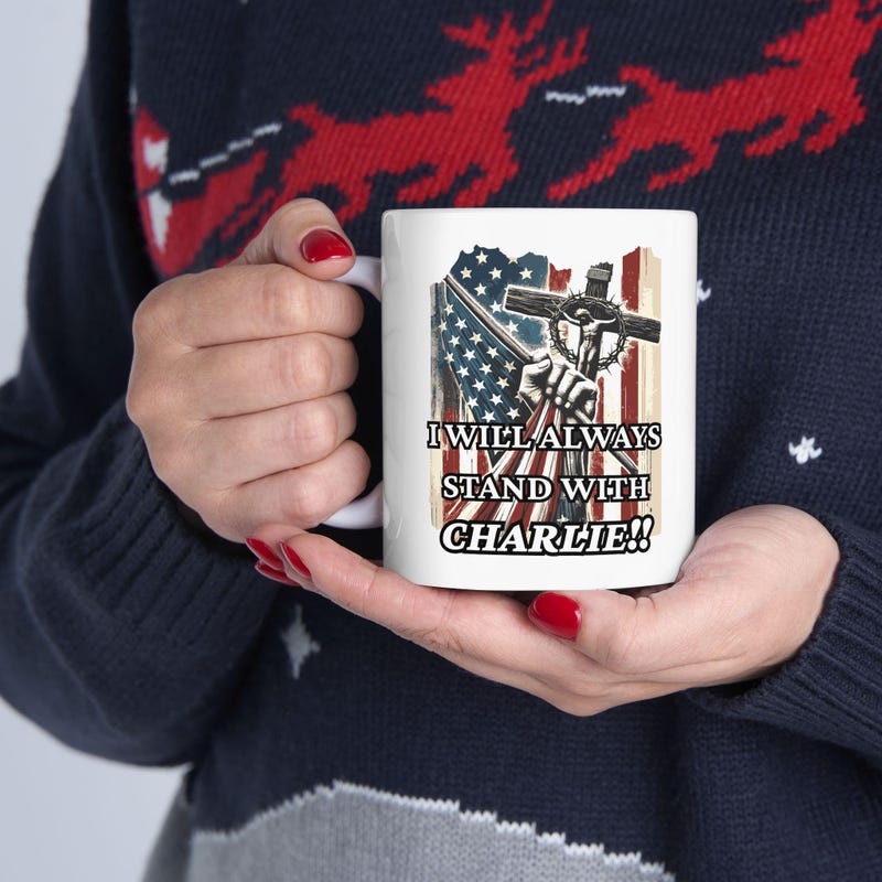 Charlie Kirk Coffee Mug - Etsy