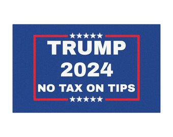 Trump 2024, No TAX on Tips Receipt Decal Stickers, Vinyl, Vote Trump - Etsy