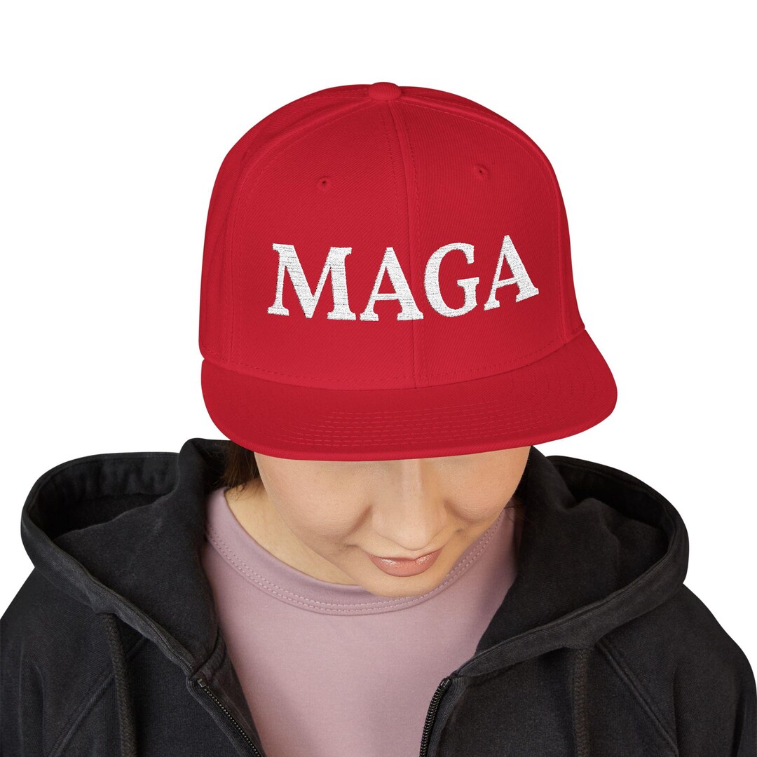 Patriotic Apparel MAGA Embroidered Hat, Donald Trump Cap, Snapback ...