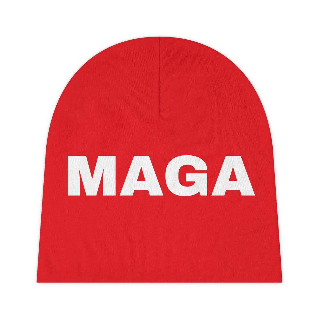 MAGA Baby Beanie AOP - Etsy