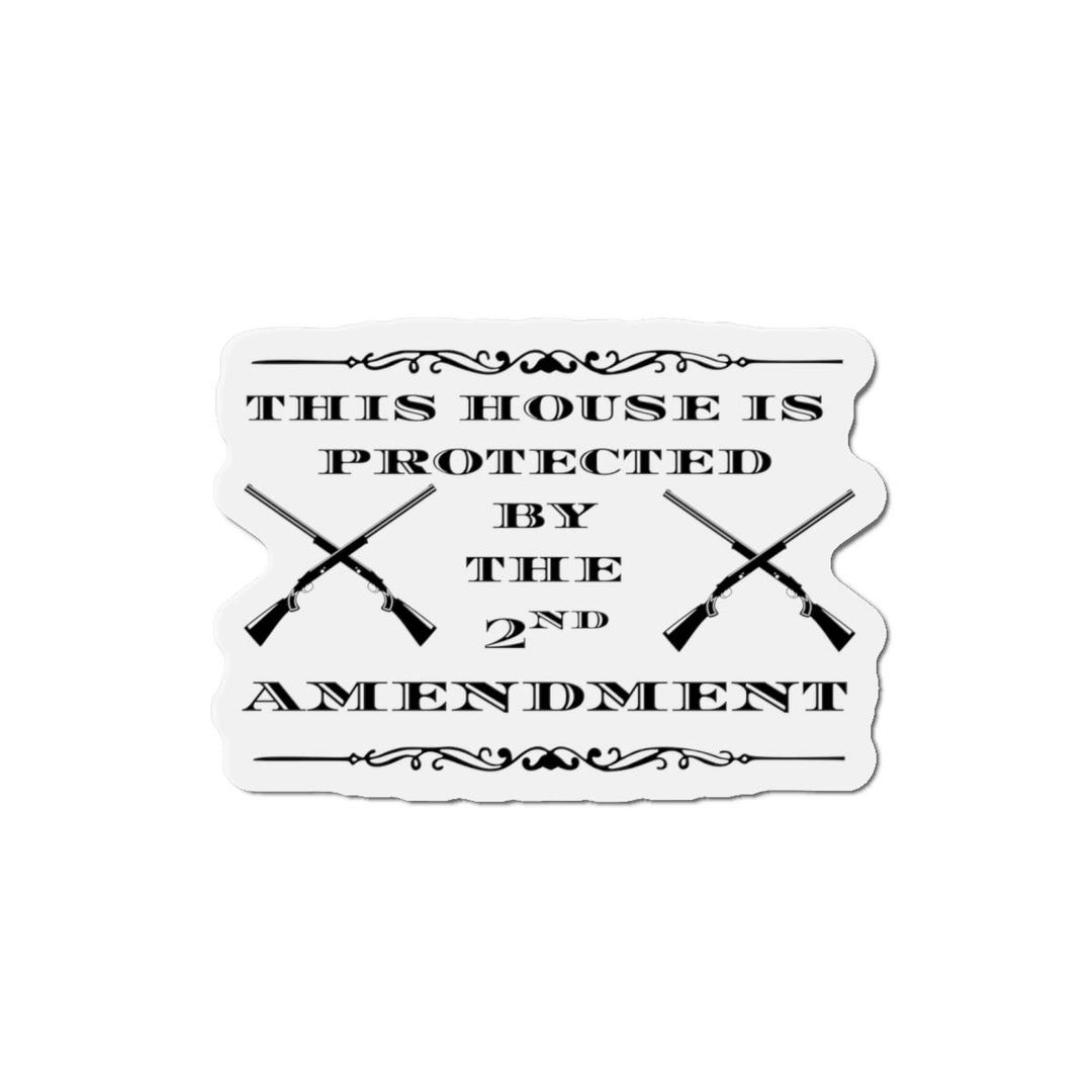 2nd Amendment Protected House Magnet, Gun Rights Die-cut, Patriotic ...