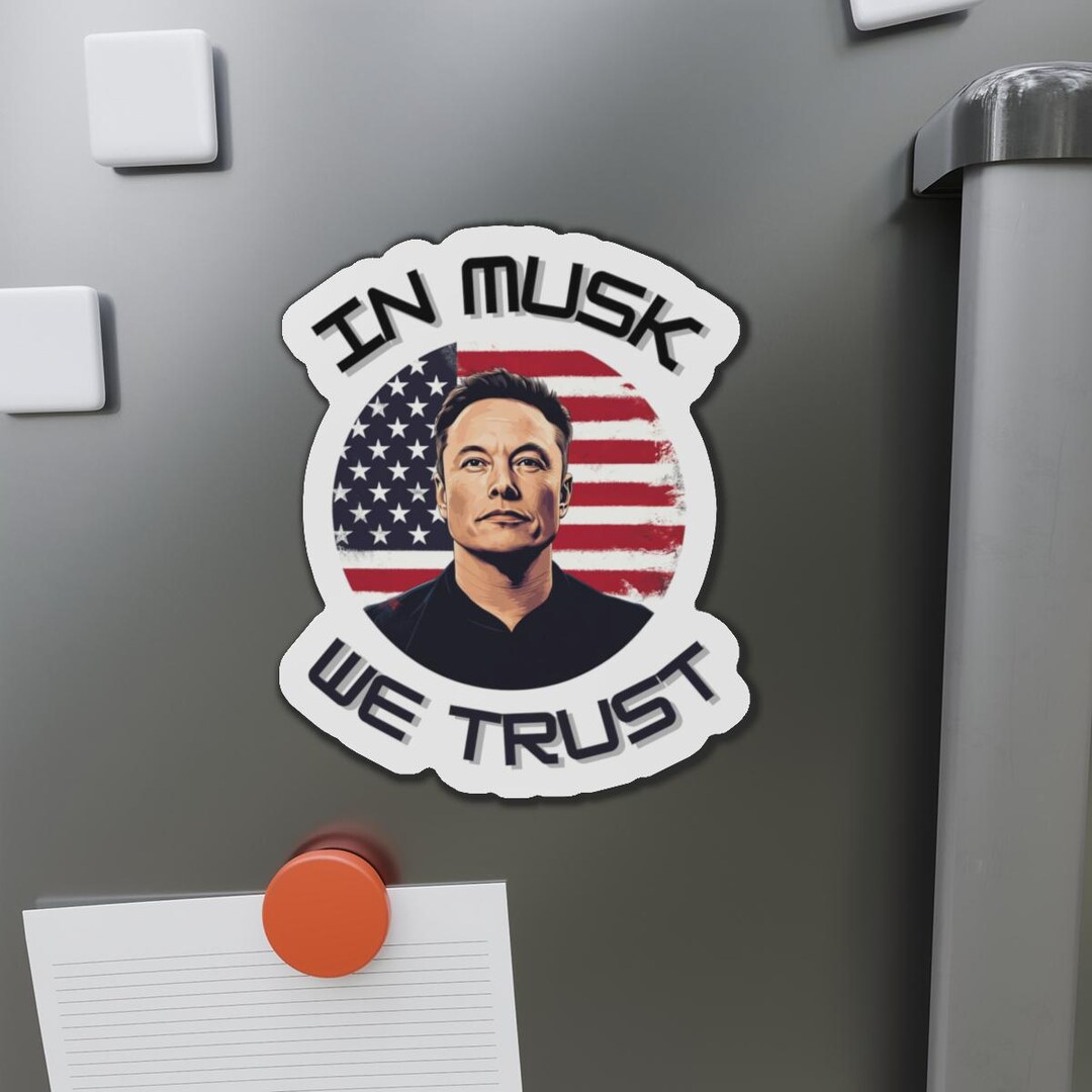 Elon Musk Magnet, Stars and Stripes Truck Decals White , Patriotic ...