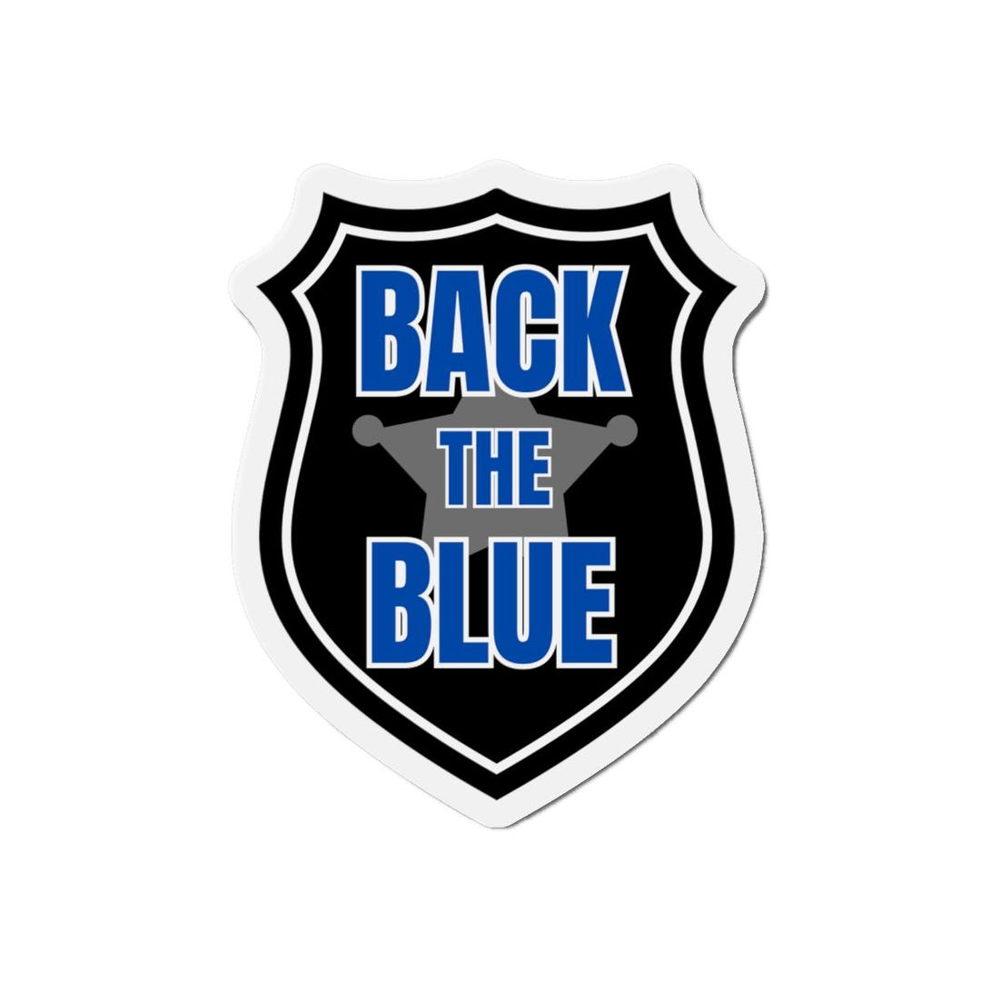 Back the Blue Badge Die-cut Magnet - Law Enforcement Support, Police ...