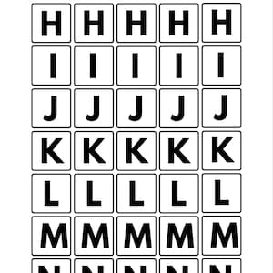 Printable Letter Tiles - Etsy
