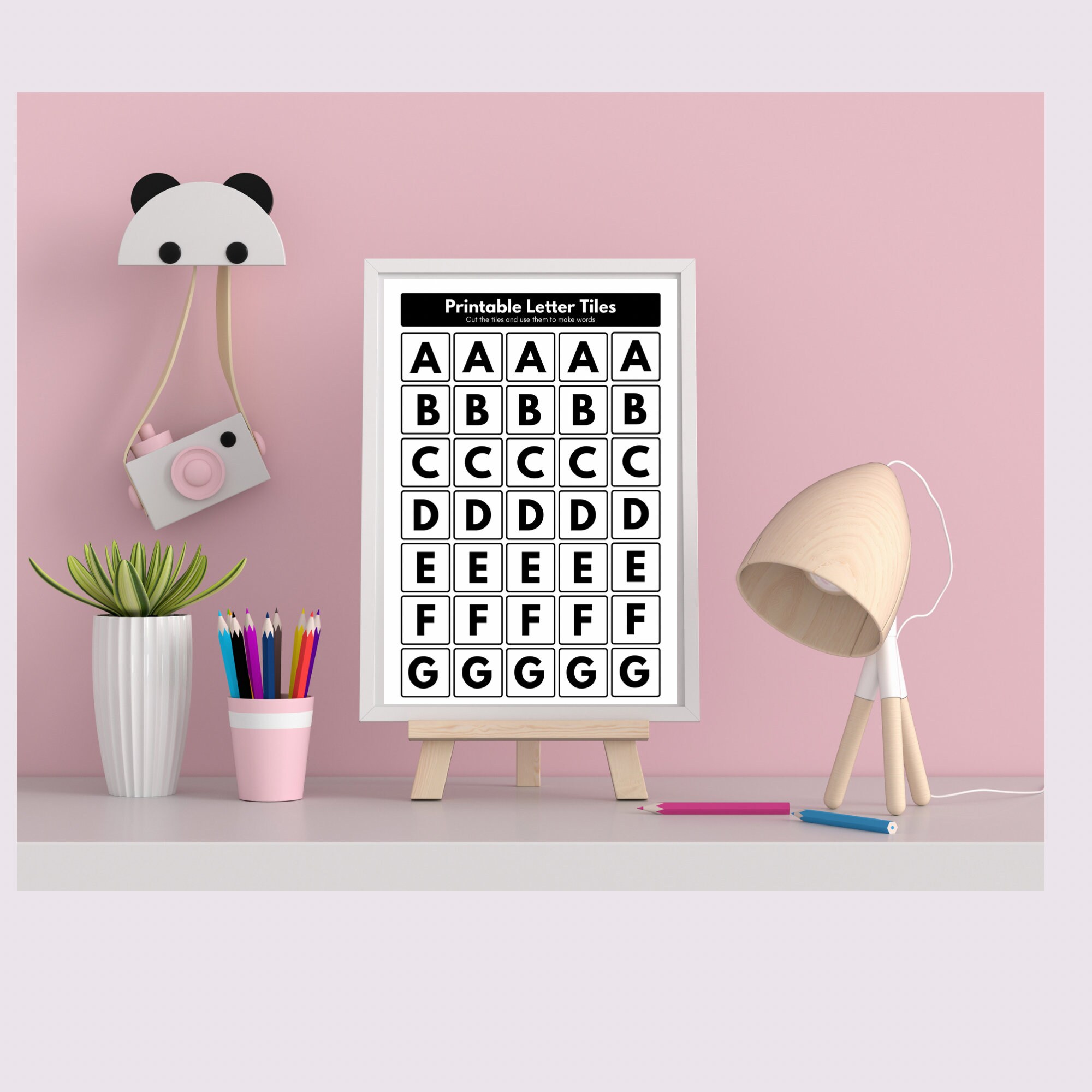 Printable Letter Tiles - Etsy