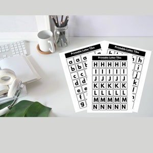 Printable Letter Tiles - Etsy