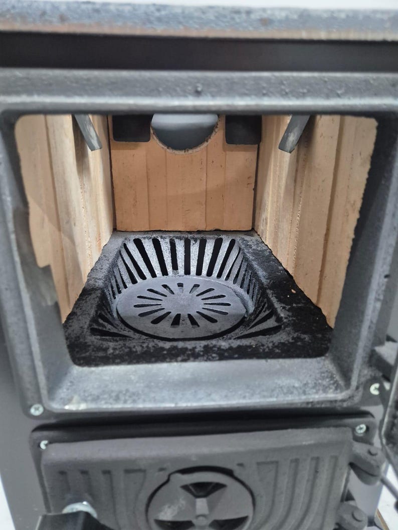 Compact Cast Iron Mini Wood Stove– Glass Door - Etsy