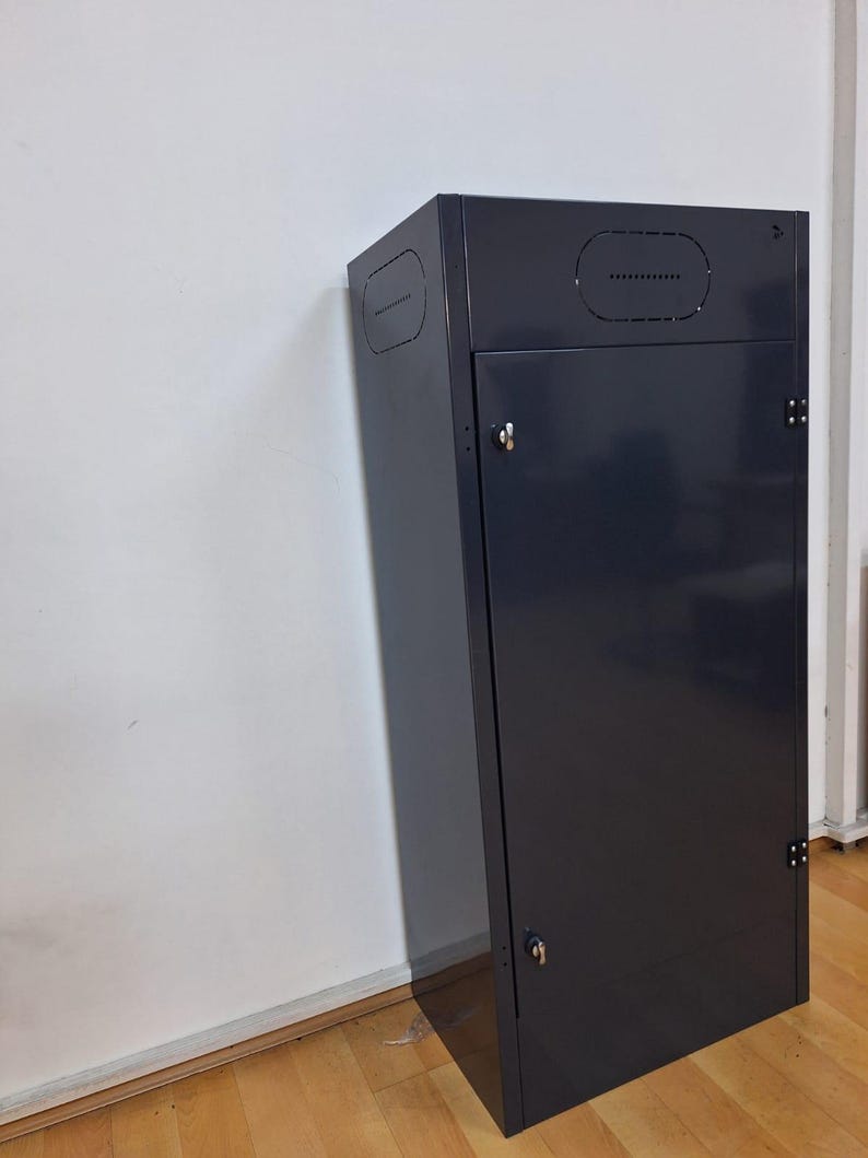 Outdoor Metal Boiler Cover Cabinet – Lockable Weatherproof Utility ...