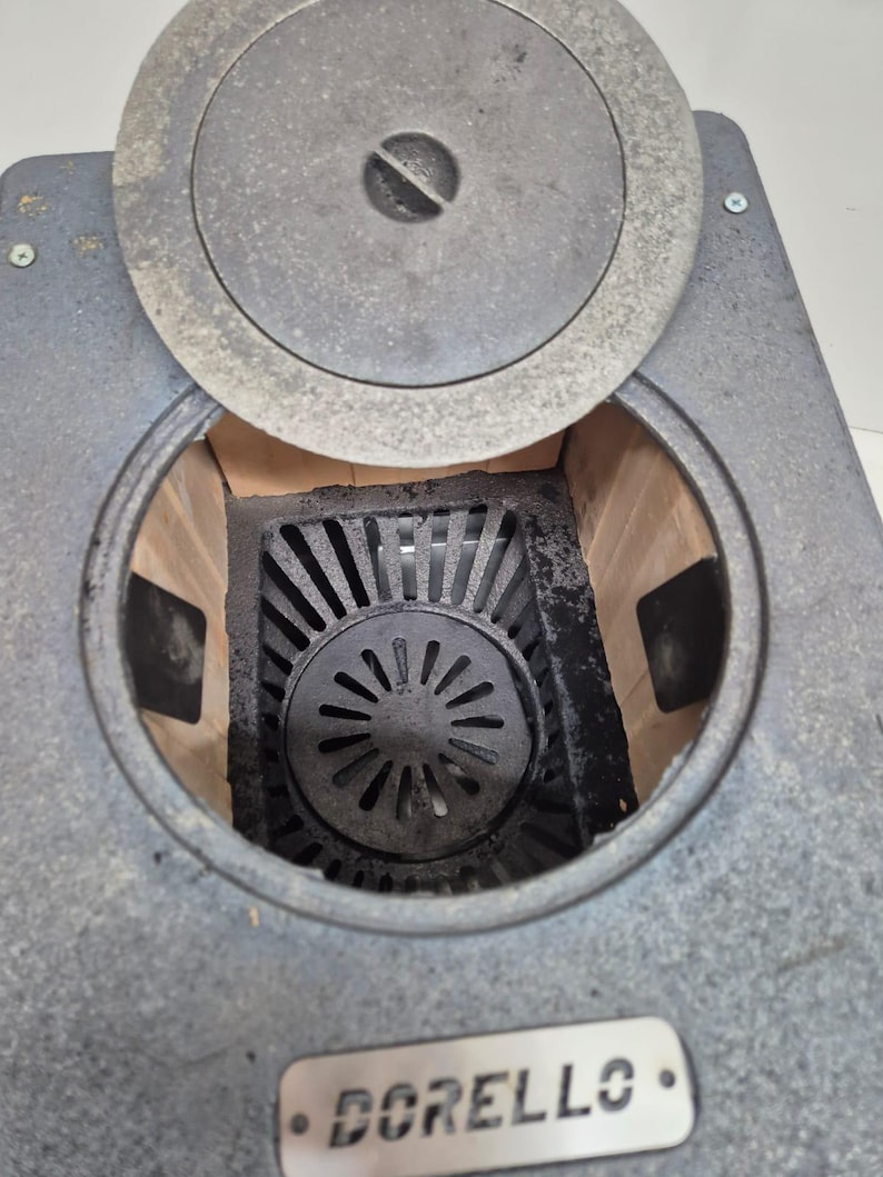 Compact Cast Iron Mini Wood Stove– Glass Door - Etsy