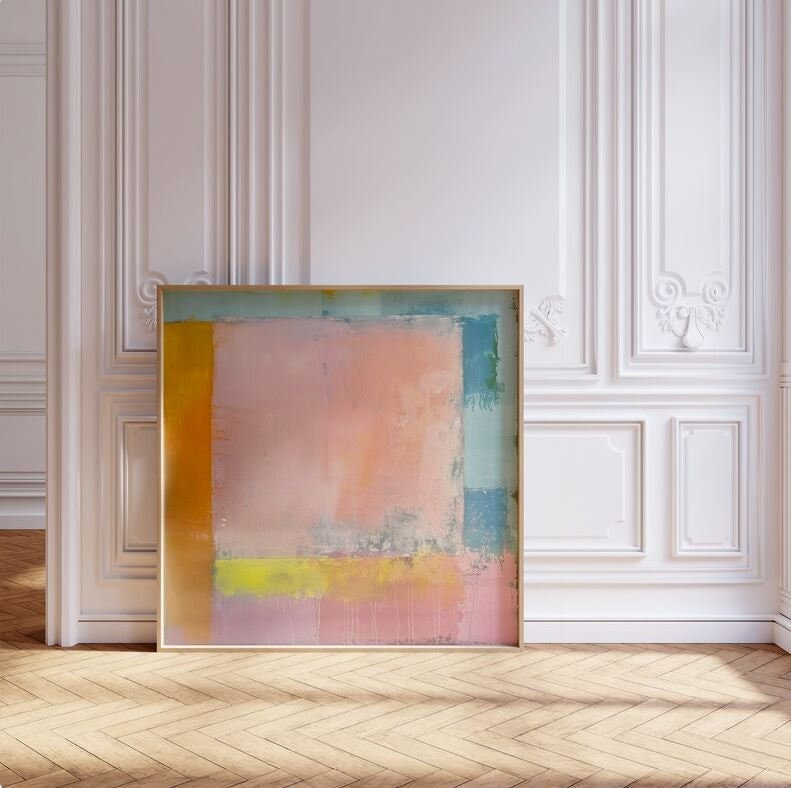 Colorful Rothko Inspired Poster - Etsy