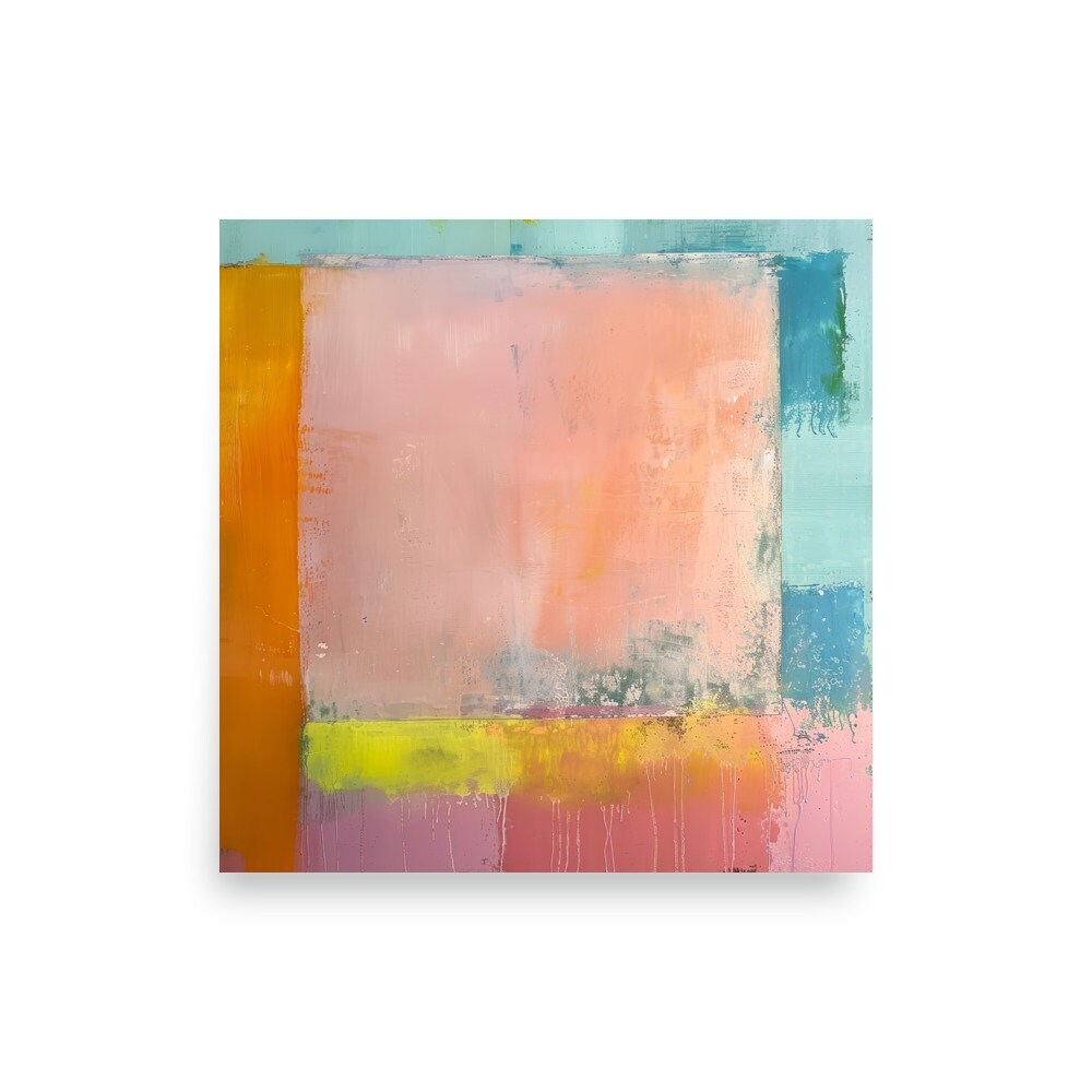 Colorful Rothko Inspired Poster - Etsy