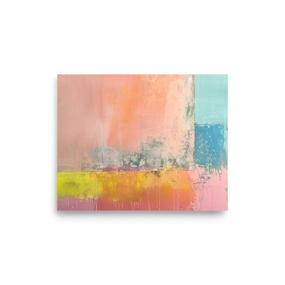 Colorful Rothko Inspired Poster - Etsy