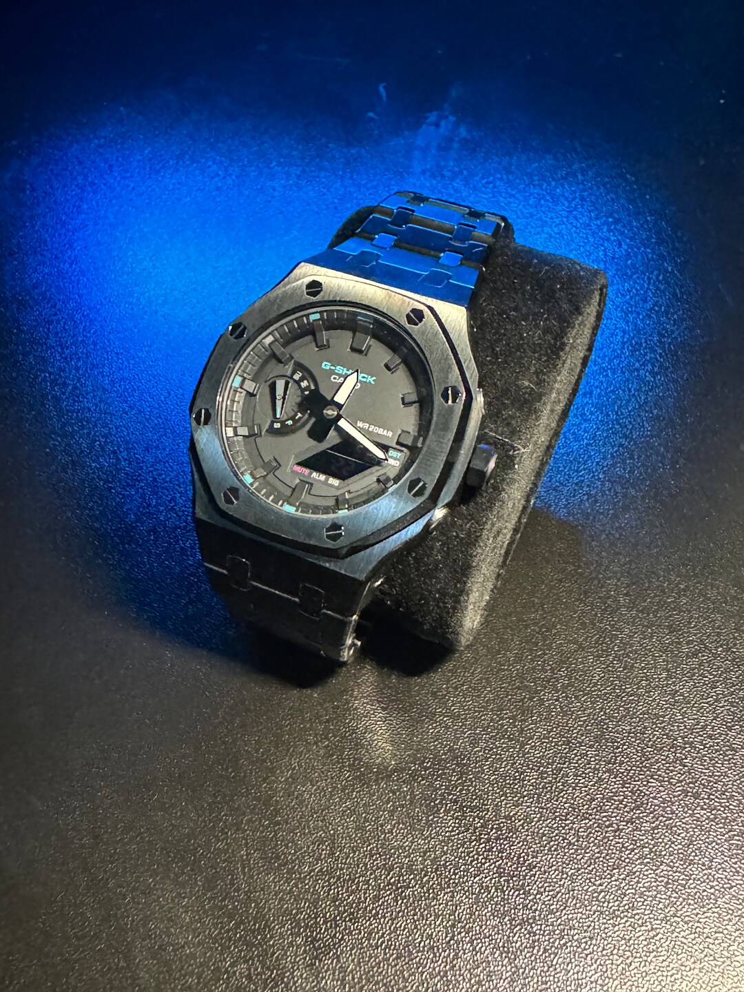 New Casio G-shock GA2100 Custom CASIOAK MOD Blackout Color - Etsy