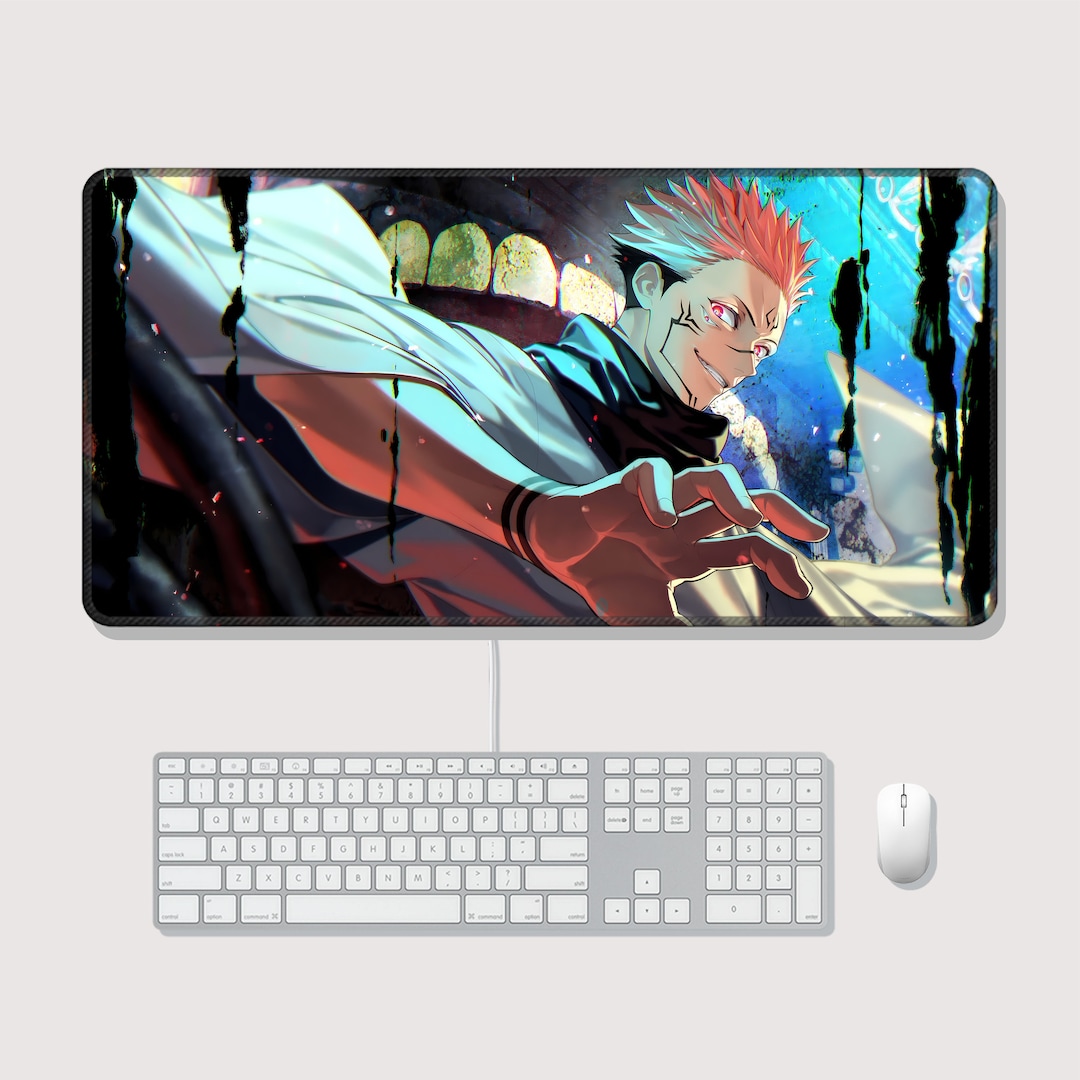 Anime Jujutsu Kaisen Ryomen Sukuna Large Mouse Pad Desk Mat Keyboard ...