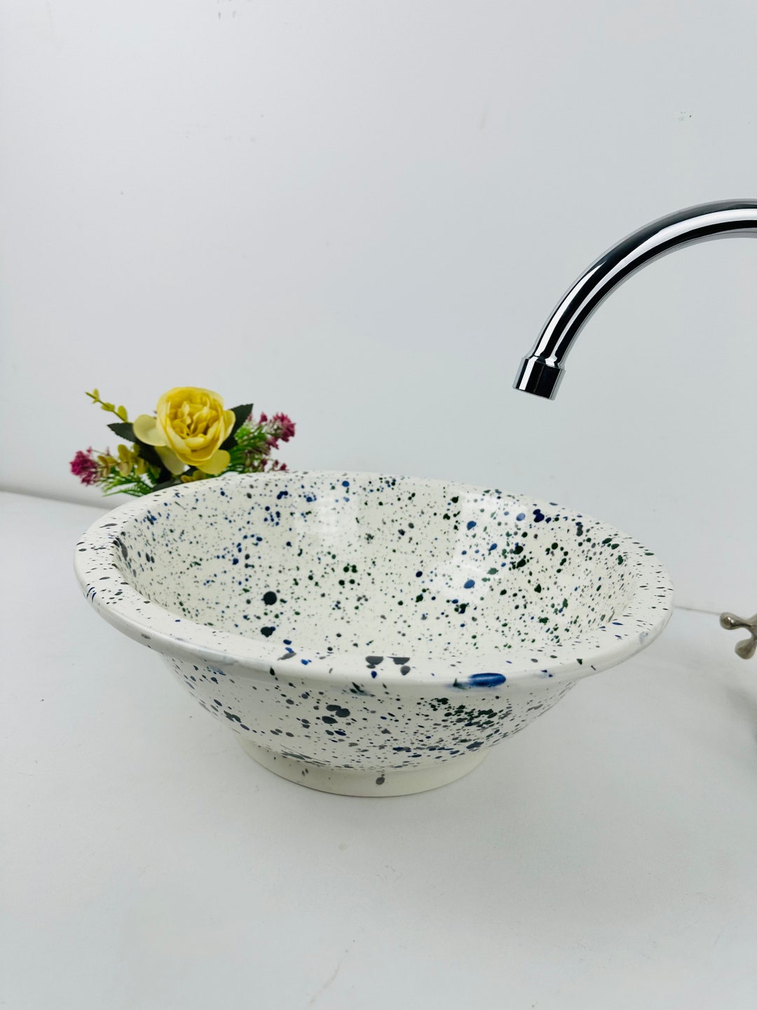 Handmade Moroccan Ceramic Sink: Hand-painted Bathroom Vanity Basin - Etsy