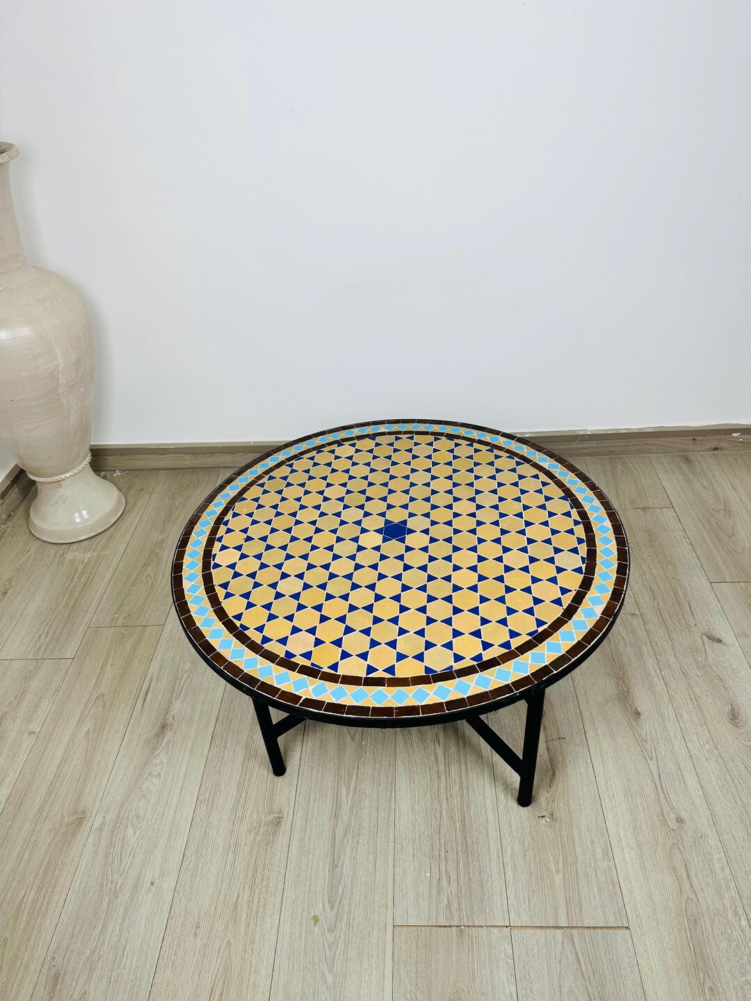 Raw Clay Mosaic Table Moorish Modern Table for Modern Home Handmade ...
