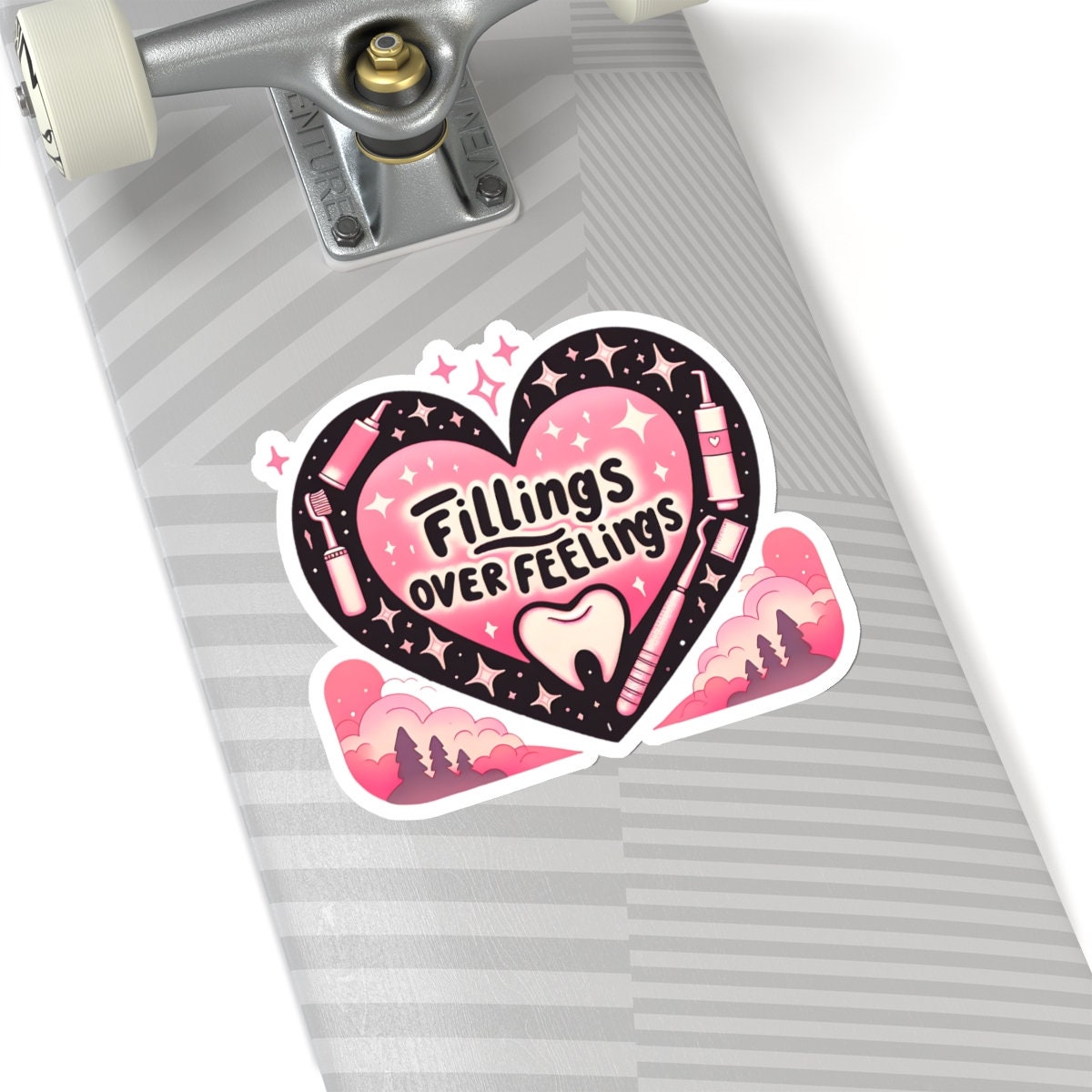 Fillings Over Feelings Dental Stickers - Etsy