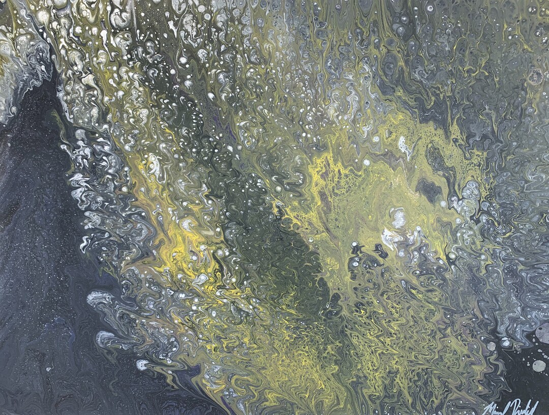 Interstellar Original Abstract Painting 30 X 40 X 1 3/8 Inches ...