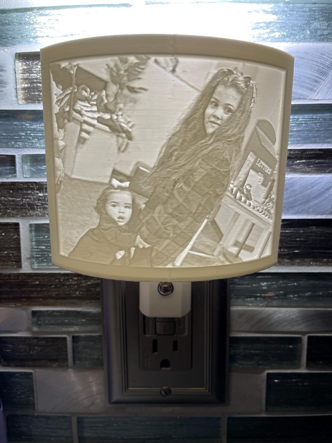 3D Lithophane Picture Lights - Etsy