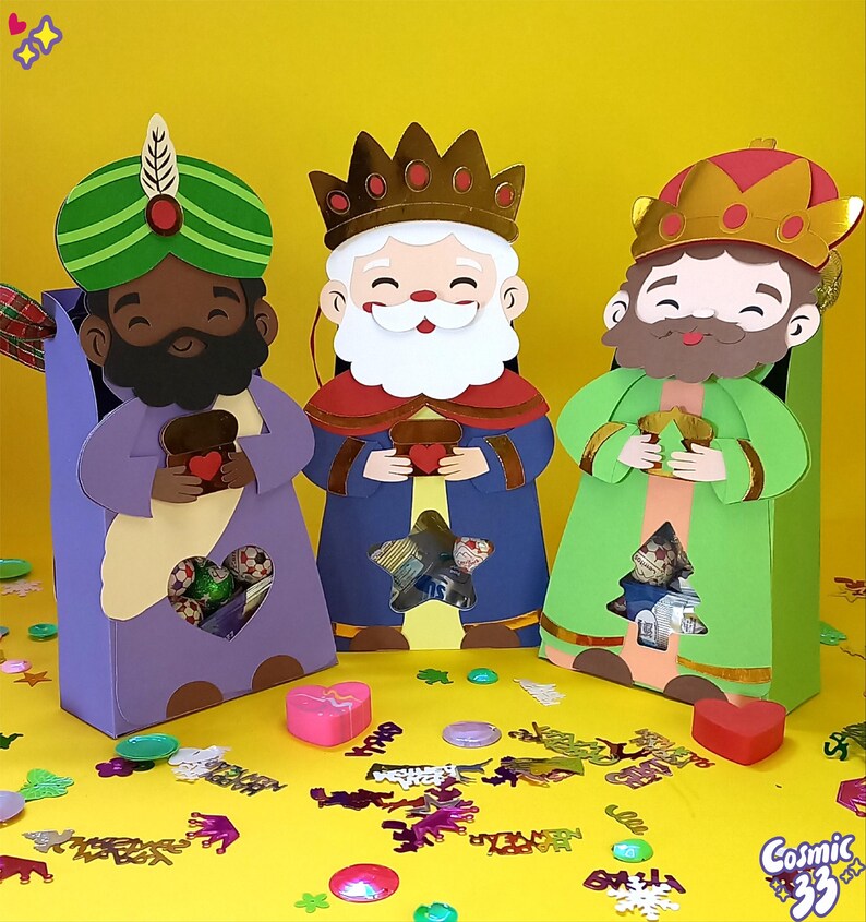 Three Kings Day Candy Box Templates /digital Download File SVG-DXF-PDF ...