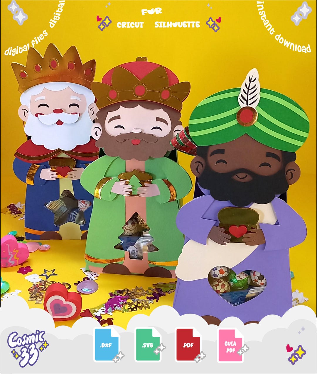 Three Kings Day Candy Box Templates /digital Download File SVG-DXF-PDF ...