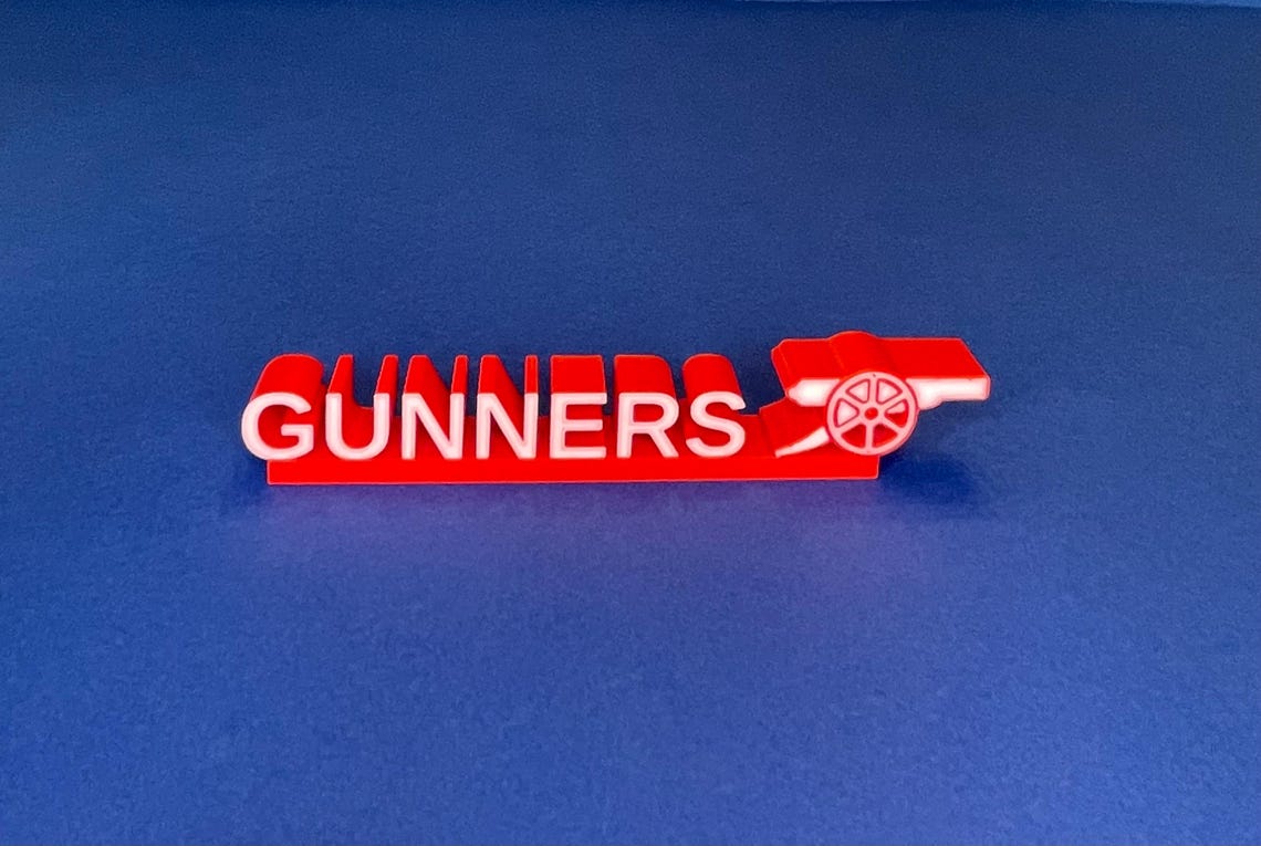 Arsenal-gunners Name Stand-3d Printed - Etsy UK