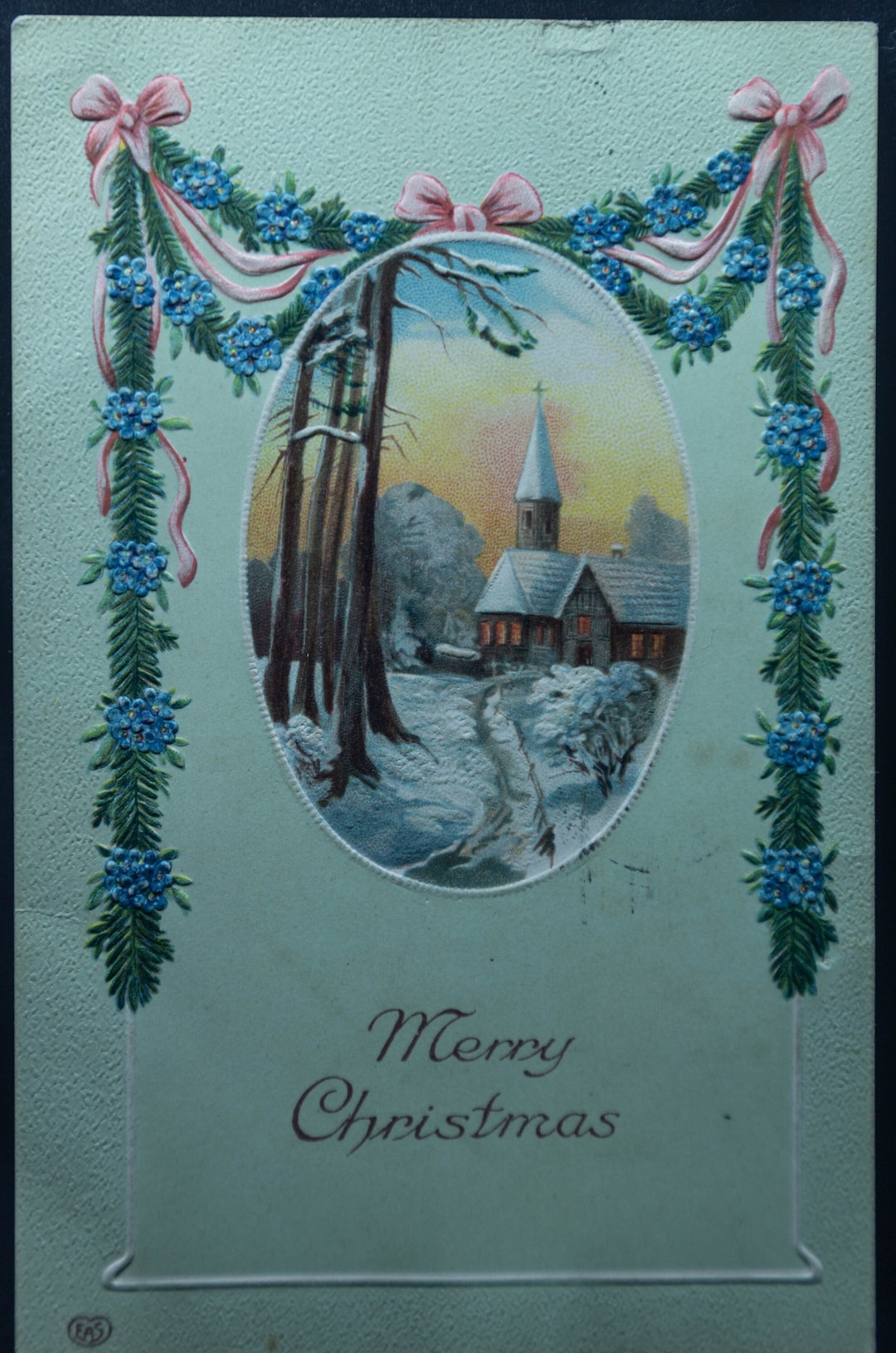 Early 1900s Vintage Christmas Postcard - Holiday Greetings and ...