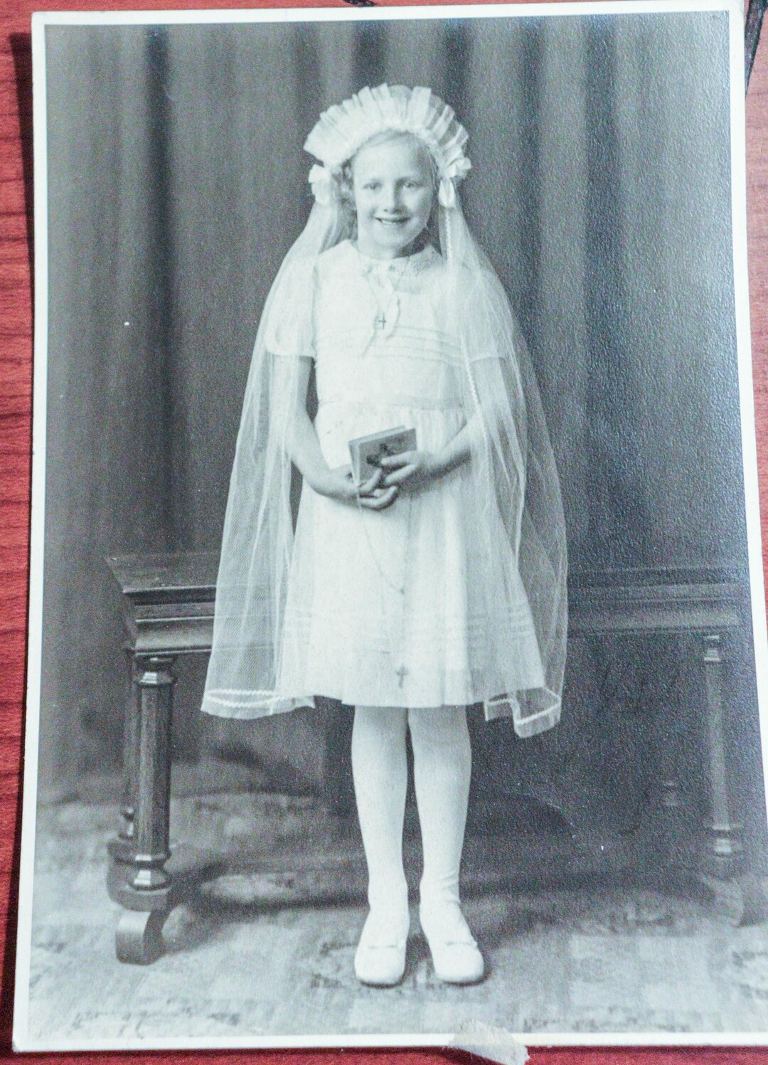 Black and White Vintage First Communion Photograph - Timeless Sacred ...