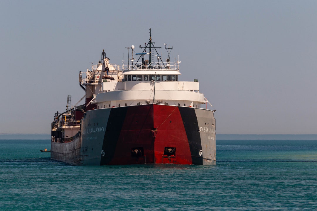 Great Lakes Freighter Cason J Callaway in Port Huron Michigan Print - Etsy