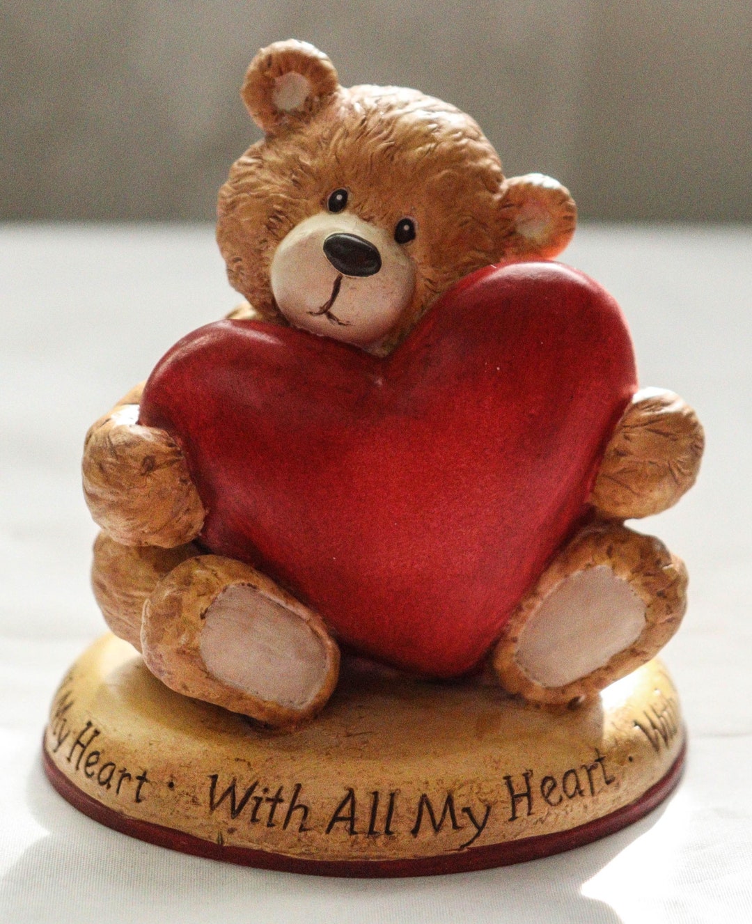 Collectible Vintage Gund Figurine - 'with All My Heart' | First Edition ...