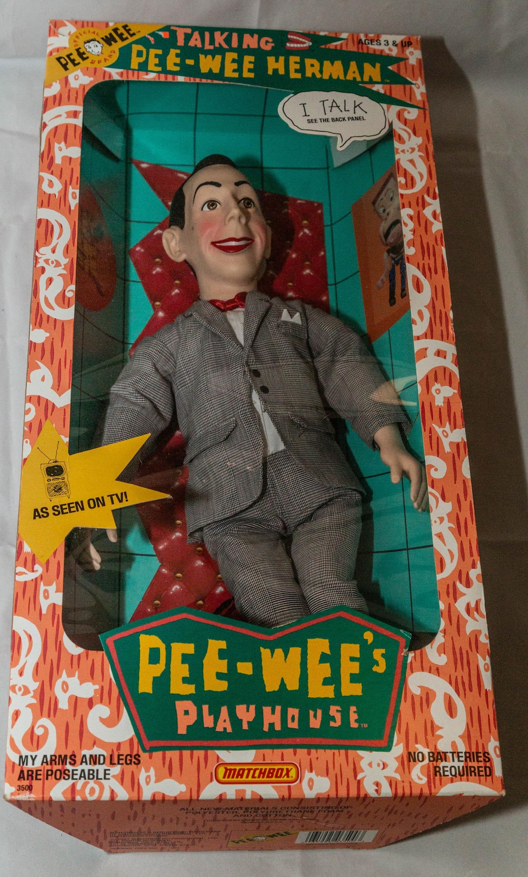 Vintage Talking Pee-wee Herman Doll - Etsy