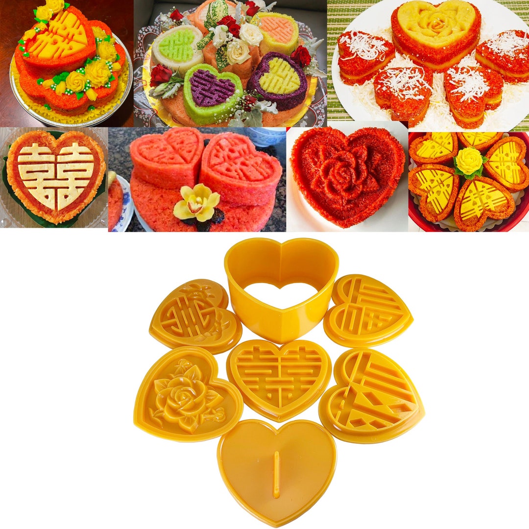 5 Styles Rice Shaper Mold, Heart Shaped Wedding Rice, Rose Shape Rice ...