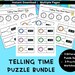 Telling Time Puzzle Telling Time Worksheets Kids Puzzles Math ...