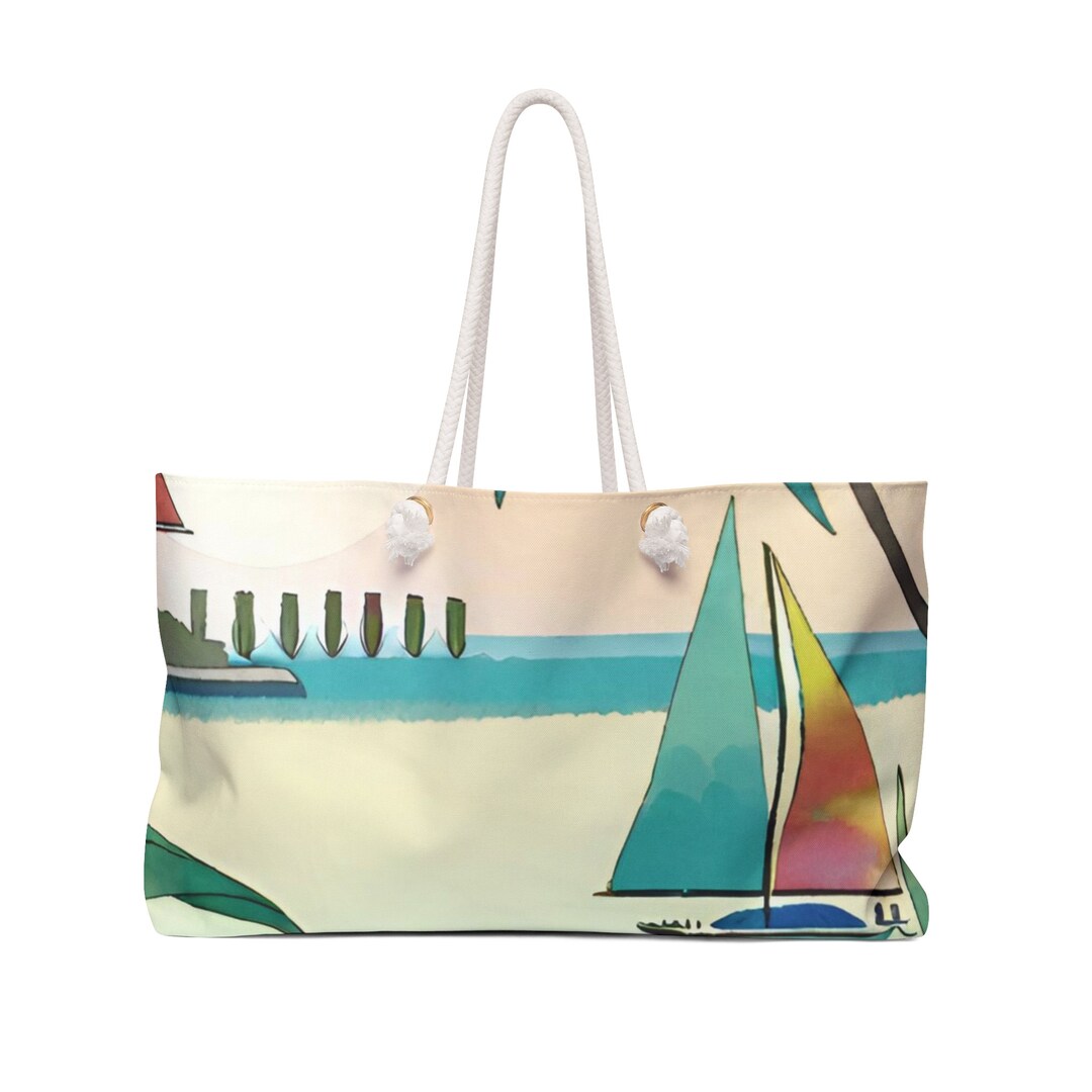 Tropical Sail Oversized Weekender Bag - Perfect for Travel, Beach Trips ...